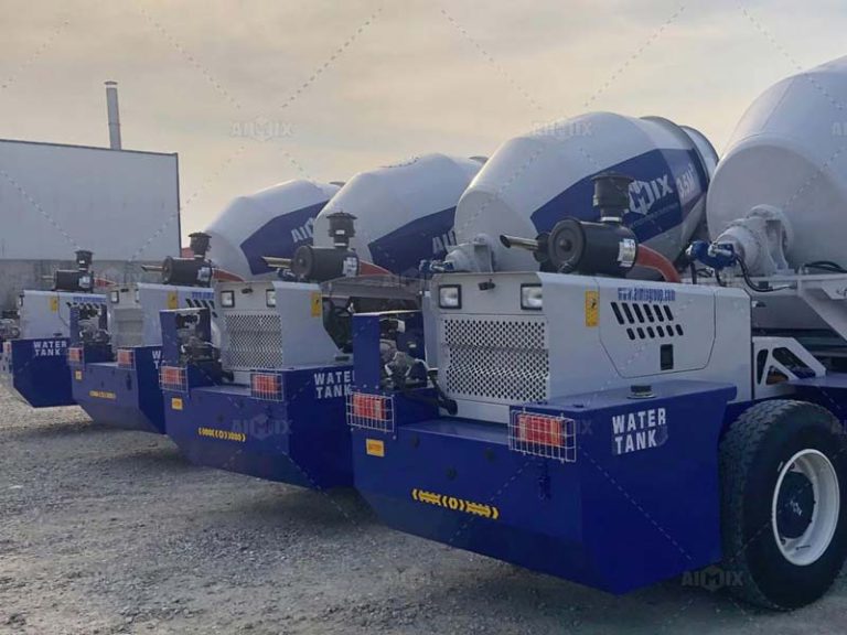 Simplify Concrete Mix Process with Self Loading Concrete Mixers